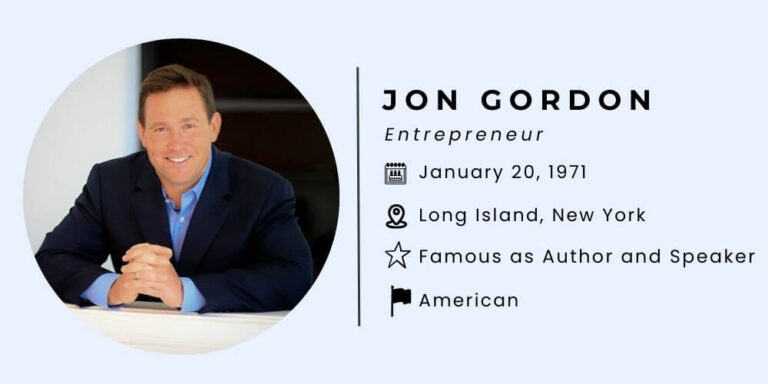 Jon Gordon Net Worth, Wife, Wiki, Child, Age, Family