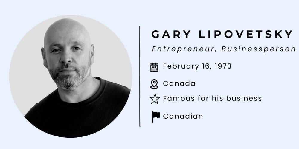 Gary Lipovetsky Bio, Age, Net Worth, Wife, Height, Religion, Kids