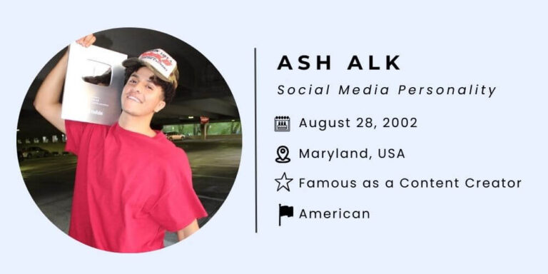 Ash Alk Age, Height, Parents, Net Worth, Ethnicity, Girlfriend
