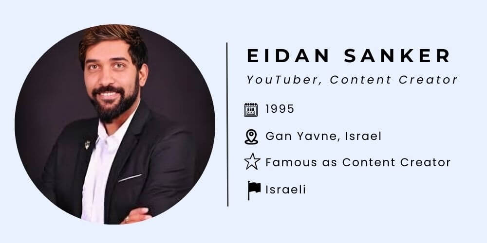 Eidan Sanker Age, Wife, Nationality, Height, Net Worth, Ethnicity