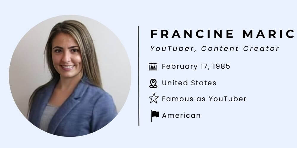 Francine Maric Age, Net Worth, Wiki, Husband, Kids, Brother