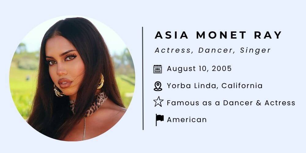 Asia Monet Ray Age, Sister, Net Worth, Height, Ethnicity, Parents