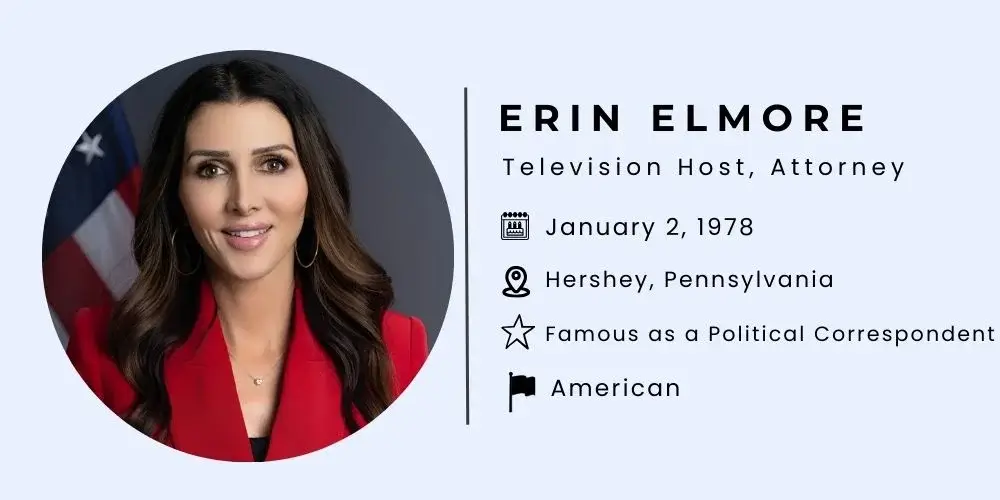 Erin Elmore Bio, Husband, Age, Net Worth, Ethnicity, Height