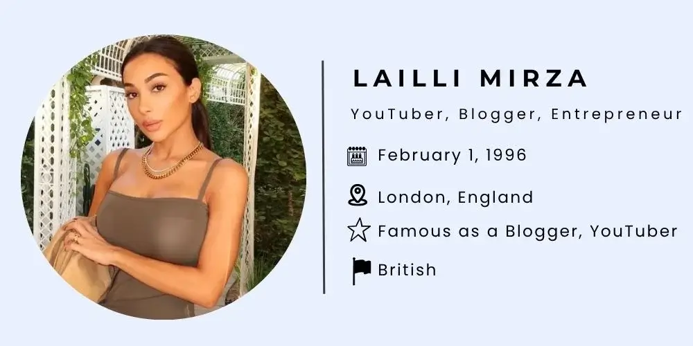Lailli Mirza Age, Husband, Ethnicity, Net Worth, Parents, Height
